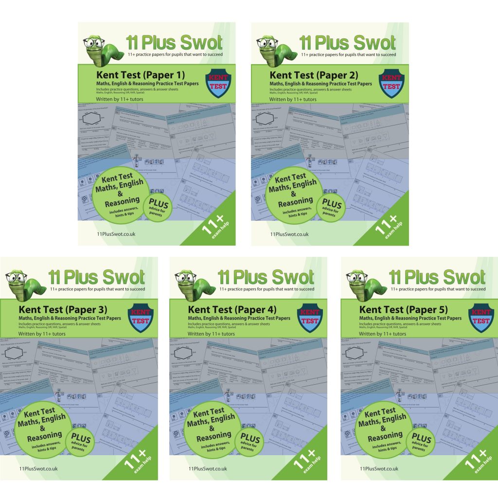 Kent Test 11Plus Test 1-5 Book Bundle - 11PlusSwot